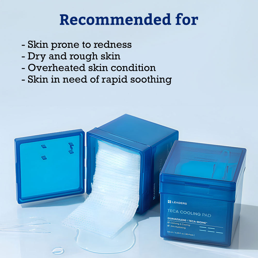 Leaders TECA Cooling Toner Pads (80 Pads) – Leaders Cosmetics USA
