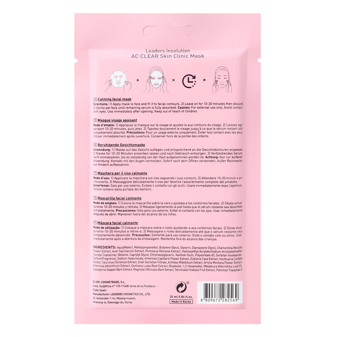 Leaders Insolution AC Clear Skin Clinic Mask – Leaders Cosmetics USA